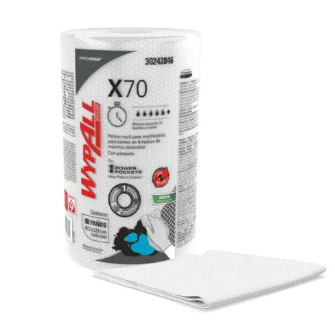 Paños de Limpieza Pesada X70 Rollo Regular WypAll Blanco Barranquilla ...